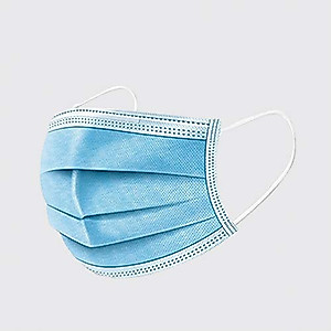 Ever Ready First Aid 3-ply Disposable face Masks, Ear Loop Breathable Particle Mask, General Use – 50 Count