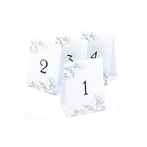 Hortense B. Hewitt HBH Table Number Tents -inch 1-40-inch (51642ST)