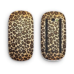 Design Skinz Vibrant Leopard Print V23 Vinyl Decal Compatible with The Apple Magic Mouse 2 (Wireless, Rechargable) with Multi-Touch Surface