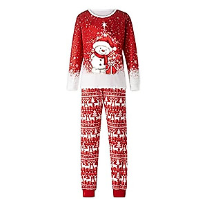 LWXQWDS Christmas Family Pajamas Matching Sets Xmas Matching Pjs for Adults Kids Holiday Home Xmas Family Sleepwear Set (Q 03， Women， Large)