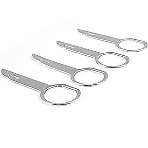 Car Radio Removal Tool Key DIN Release Keys Compatible with Focus Transit Connect Fiesta Fusion C-Max Mondeo St 6000 CD Sony 6 Disc Head Unit CD Player Stereo car Radio Tools 4 pcs Double DIN Radio
