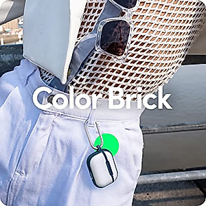 CYRILL Color Brick AirPods Pro 2 Case Cover Compatible with Apple AirPods Pro 2 Clear Case, Protective and Water Resistant, Silicone Feel TPU (2022) - Deep Sea