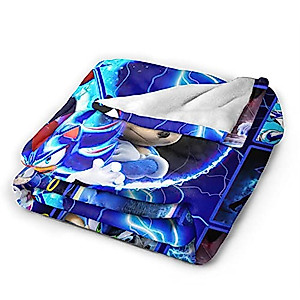 PAPFESPY Blanket for Aldult Animes Funny Blanket Throw Blankets, Flannel Fleece Blankets and Throws for Better Relaxing, Comfy air Condition Blanket 50"x40"