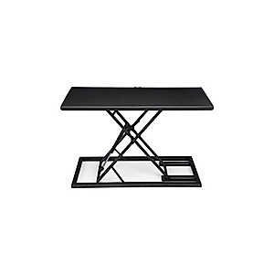 E3 Compact Stand Up Desk Converter (Black) by Uplift Desk