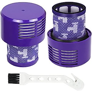 HEPA Filter Replacements for Dyson Cyclone V10 Animal V10 Absolute SV12 V10 Total Clean Cordless Stick Vacuum Part no. 969082-01 (2 Pack)