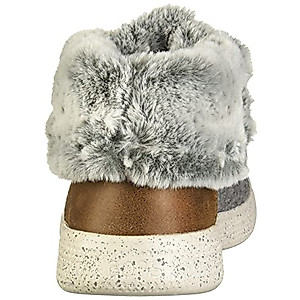 Skechers BOBS Women's 113446 Sneaker, Grey, 8.5