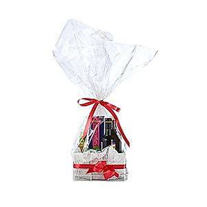 Crown Display Clear Cellophane Wrap Roll I 40 Inches Wide X 50 Feet Long I For Easter Basket Cellophane Wrap Roll Perfect For Cello Gift Wrapping Supplies For Flower Bouquets Basket Wrap Roll