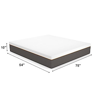 OYT Full Size Mattress, 10" Inch Gel Memory Foam Full Bed Mattress in a Box with CertiPUR-US Certified Foam for Sleep Supportive & Pressure Relief,Cloud-Like Experience