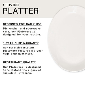 Made In Cookware - Serving Platter - White - Porcelain - Crafted in England