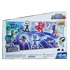 PJ Masks Hero and Villain Figure Set Preschool Toy, 7 Action Figures with 10 Accessories, Ages 3 and Up