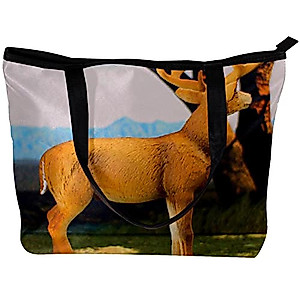 Tote Bag Women Satchel Bag Handbag Stylish Tote Handbag for Women Hobo Bag Fashion Crossbody Bag, Animal Painting Elk Art