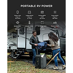 EF ECOFLOW Portable Power Station DELTA Pro, 3.6KWh Expandable Portable Home Battery(LiFePO4), 3600W AC Output, Solar Generator (Solar Panel Not Included) For Home Backup, RV, Travel, Outdoor Camping
