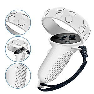 Silicone Cover for Oculus Quest 2, Protective Case Set Accessories for Meta VR, Multi Colors Soft Shell Skin