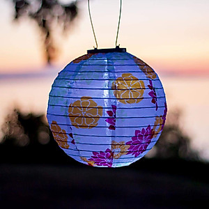 Allsop Home & Garden 31578 Glow Solar Lantern44; Floral Bloom