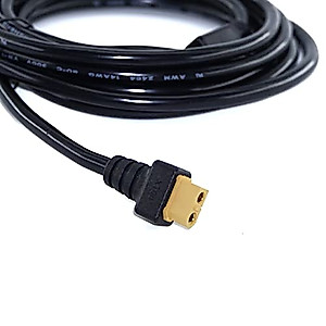 DC7909 Female to XT60 Power Cable, XT60 to Double DC 8mm Female Y Branch Solar Charge Extension 2M/ 6.56FT Compatible with EF Delta/River Power Station Connect SolarSaga 60/80 /100/200 W