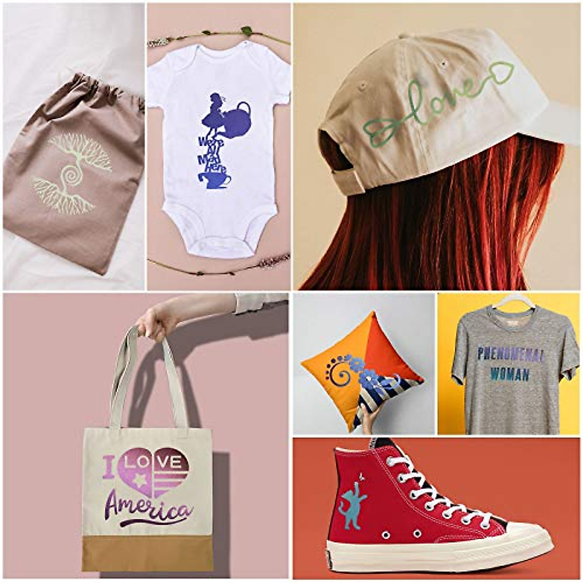 HTVRONT Chameleon HTV Vinyl Roll Heat Transfer Vinyl, 12" x10FT Iron On Vinyl for T-Shirt Chameleon Gradient Change Color PU HTV Sheet for Cricut, Silhouette Cameo(Bronze to Purple)