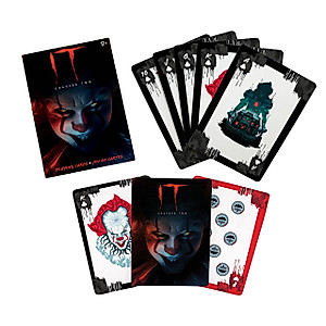 AQUARIUS IT Playing Cards - IT Movie Themed Deck of Cards for Your Favorite Card Games - Officially Licensed IT Merchandise & Collectibles - Poker Size with Linen Finish