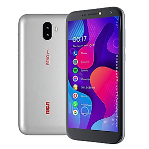 RCA Reno Pro, 5.5" HD+ Display, 32GB, 13MP Camera, Android 10, 4G LTE Unlocked Smartphone (Silver)