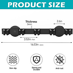 AIYOTAR Magnetic Mop Broom Holder, Strong Non Slip Magnetic Broom Mop Hanger, Heavy Duty Magnetic Hooks For Hanging Shovel Rake Tools, Wall Mounted Utility Storage Magnet Rack (5 Rack)