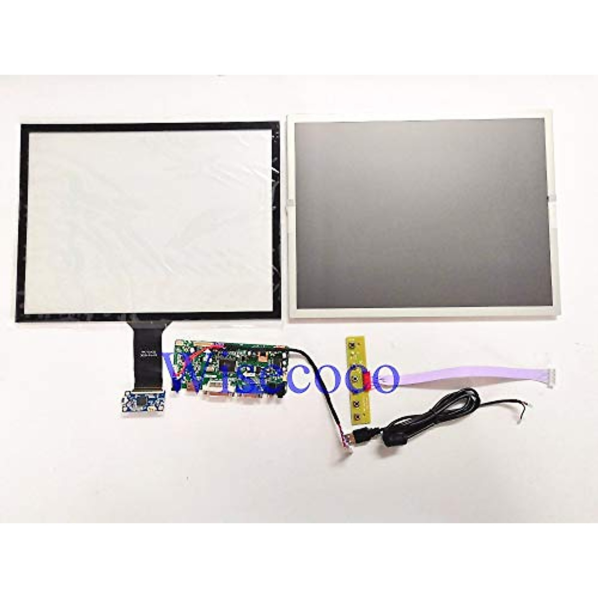 Lysee Mobile Phone LCD Screens - 15 Inch 1024768 IPS LCD Screen display Capacitive touch Panel With HDMI DVI VGA Audio LCD Controller Board LQ150X1LW94 - (Color: lcd with board)