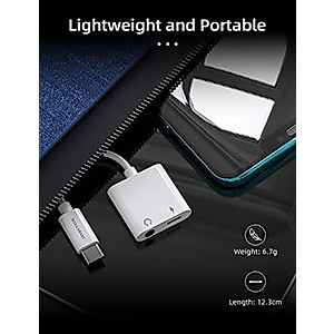 MAS CARNEY Headphone Adapter, USB Type C to 3.5mm Headphone and Charger Adapter Compatible with Pixel 5 4 3 XL, Galaxy S22 S21 S20 S20+ Note 20,Ipad Pro, MacBook