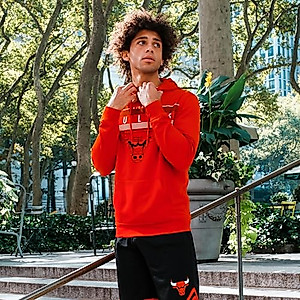 Ultra Game NBA Official Men’s Super Soft Midtown Hoodie Pullover Sweatshirt - Unisex, Chicago Bulls, Black, Small