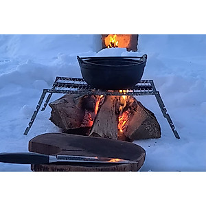 Bitty Big Q Stainless Steel Ultra Compact Portable Lightweight Camping Grill