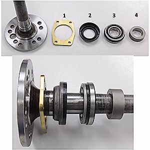 Long 31 Spline Cut-to-Fit Axle with Bearing, Fits Ford 9 Inch