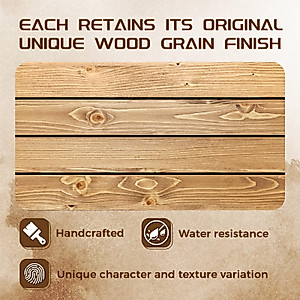 ABSWHLM 60x7x3 Fireplace Mantel - Solid Rustic Wood - Wall Mounted Floating Shelf with Invisible Heavy Duty Steel Bracket (Natural Wood)