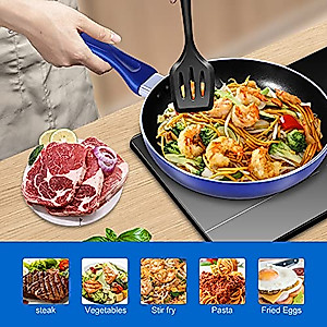 Nolopau Nonstick Frying Pan, Aluminum Non Stick Fry Pans for Cooking Eggs Omelettes and More, 8" and 10.4" Cooking Surface Non Stick Skillet Pan Nonstick Cookware