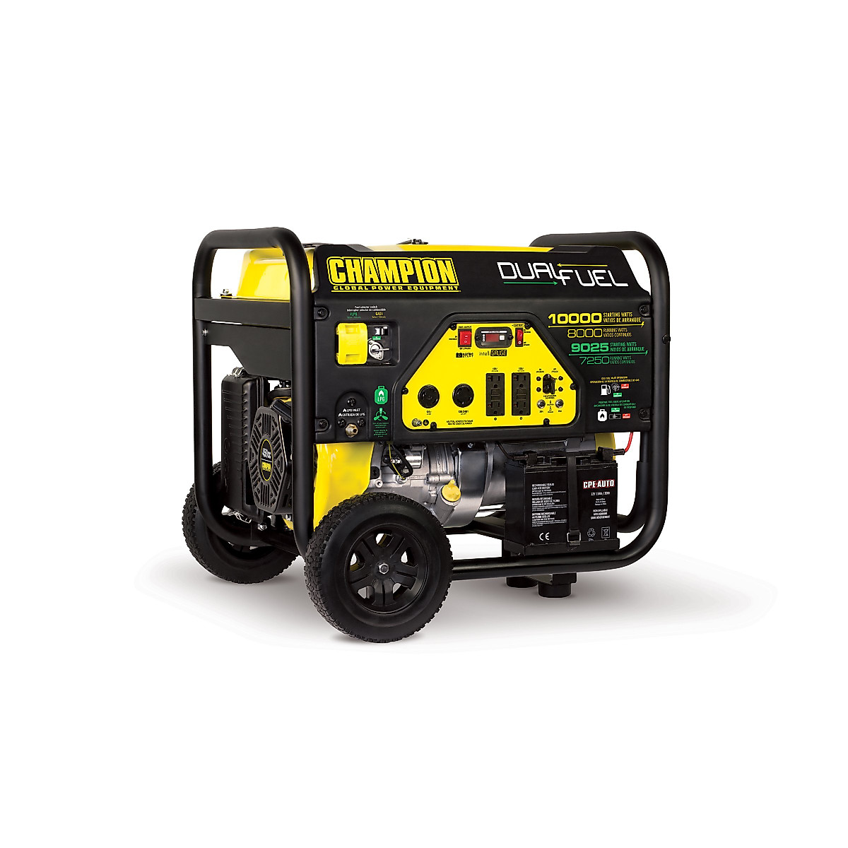 Champion 8000-Watt Dual Fuel Portable Generator with Electric Start