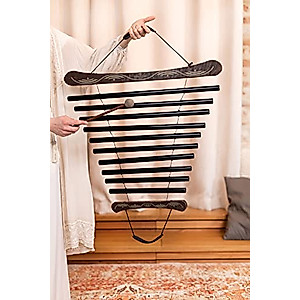 Meinl Sonic Energy Meditation Flow Chimes for Relaxing Sound Healing with Mallet and Bag, Black (MFC10EMIBK)