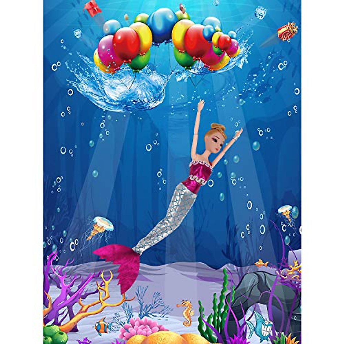 EuTengHao 89Pcs Doll Clothes and Accessories for 11.5 Inch Girl Dolls Set Include 10 Different Party Grown Outfits for Girl Doll, 77 Doll Accessories,1 Handmade Wedding Doll Dress and 1 Mermaid Dress