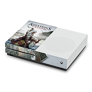 Head Case Designs Officially Licensed Assassin's Creed Game Cover III Graphics Matte Vinyl Sticker Gaming Skin Decal Cover Compatible With Xbox One S Console