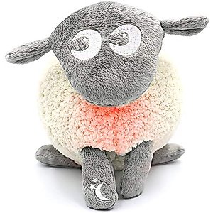 Sweet Dreamers, Ewan Deluxe with Shush, Gray | Baby & Toddler White Noise Sound Machine | Cry Activated Sensor & Nightlight | 5 Soothing Pink Noise Sounds | Auto-Off Timer | Lightweight & Portable