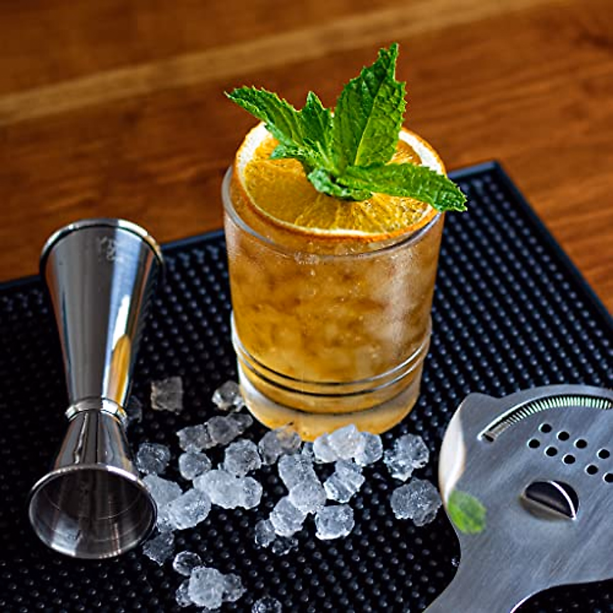 The Art of Craft Professional Cocktail Shaker Set Bartending Kit: Weighted Boston Shaker Tins, Hawthorne Strainer and Japanese Jigger