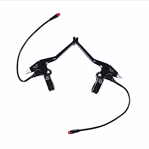 EBIKELING 1 Pair Left & Right Waterproof Electronic Brake Lever Set for Electric Bicycle, Handle Grip Brake Accessory for e Bike, Long Use Bike Brakes