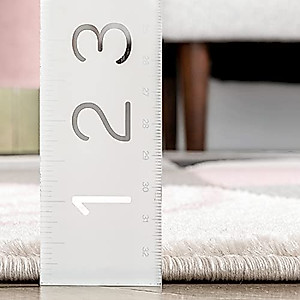 Well Woven Maggie Blush Pink Modern Geometric Dots & Boxes Pattern Area Rug 3x5 4x6 (3'11" x 5'3")