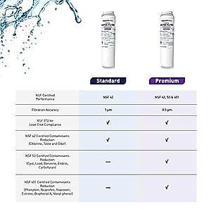 Amazon Basics Replacement GE FQSVF Drinking Water System Filter, 2-Pack, Standard Filtration