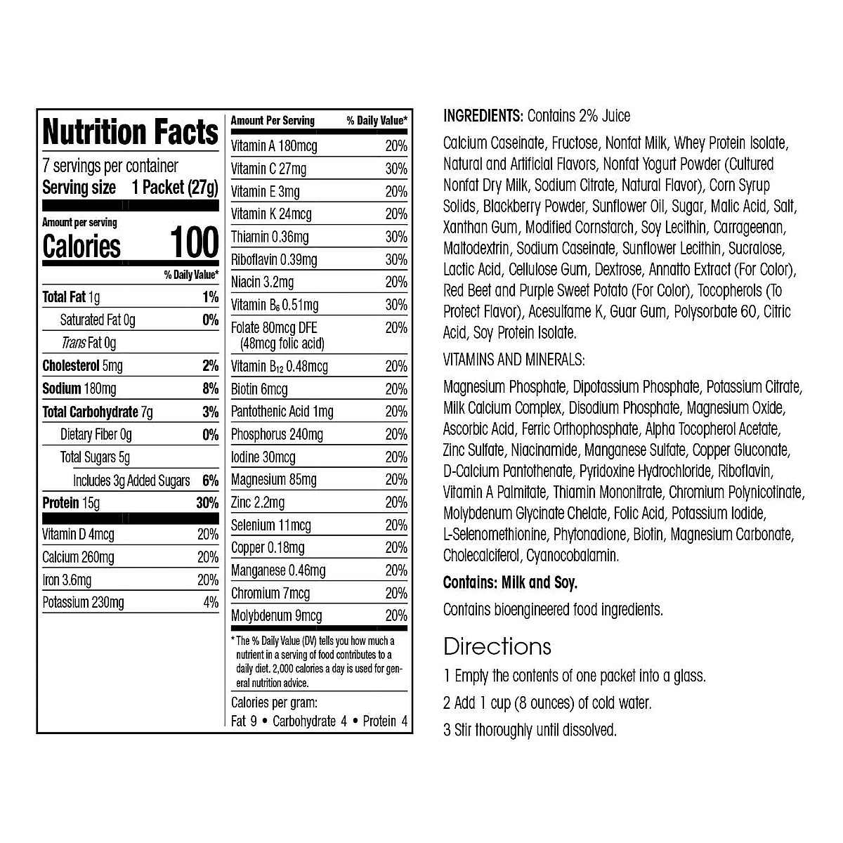 WonderSlim Meal Replacement Smoothie, Berry Yogurt, 15g Protein, Gluten Free (7ct)