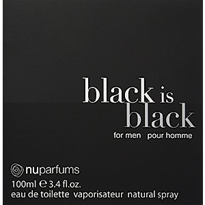 Spectrum Perfumes Black is Black Eau De Toilette Spray for Men, 3.4 Ounce