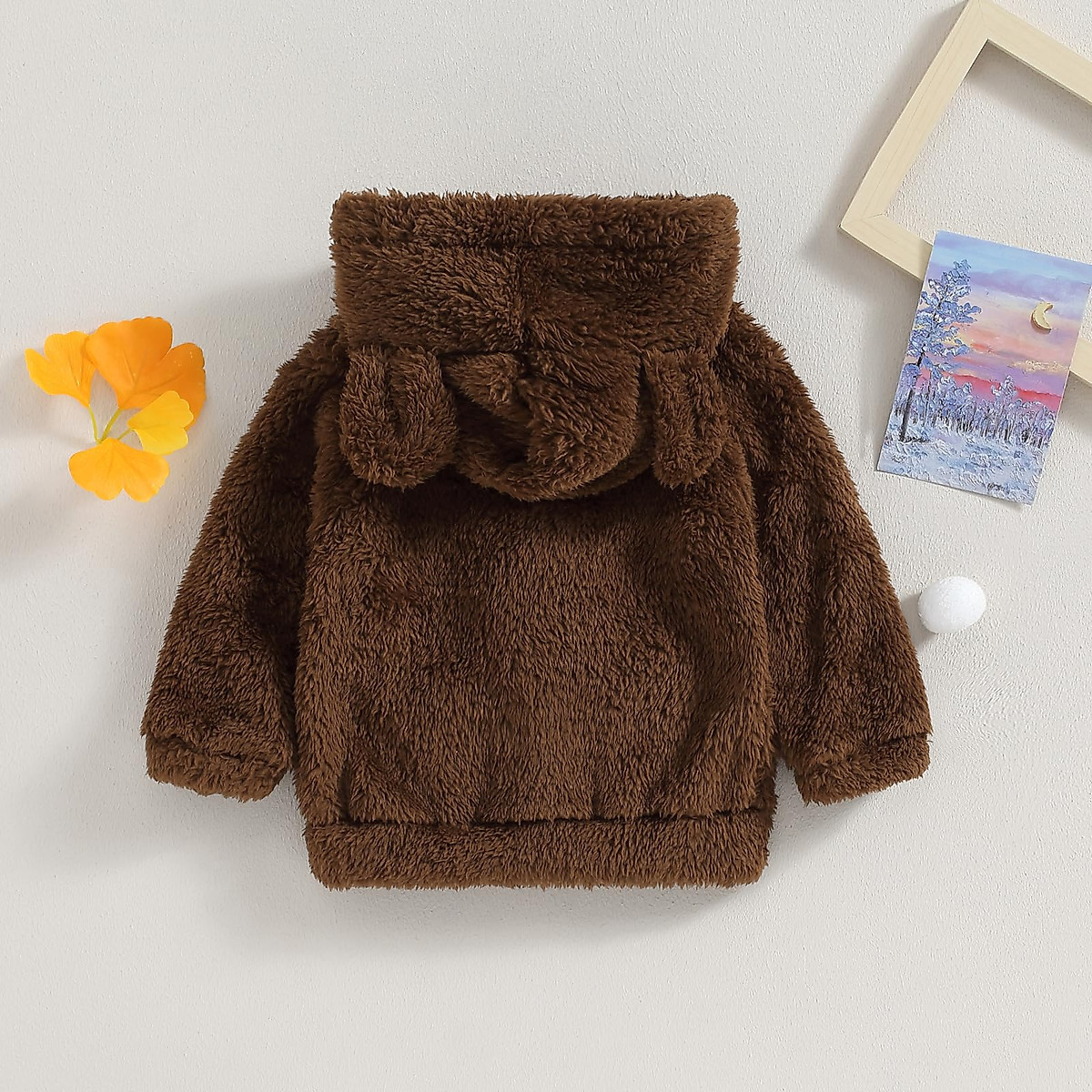 Toddler Baby Girls Boys Fleece Coat Infant Faux Fur Zip Up Long Sleeve Sherpa Jacket Fall Winter Warm Outerwear (Brown , 2-3 Years )
