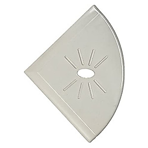 Tenedos Resin Bathroom Corner Shower Shelf Tile Flatback Wall Mounted (Cream)