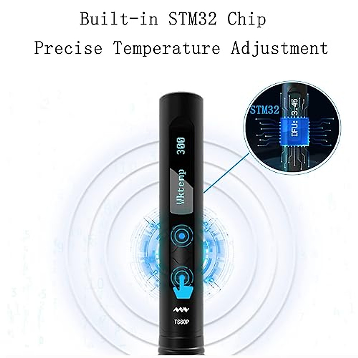 Mini Soldering Iron Kit, TS80P Solder B02 Tip, Heats Up Fast,Original Smart Welding Tool,USB Programmable, with STM32 Chip, 36W Portable DIY Welder Electric Tools,OLED Display,Auto Sleep Mode