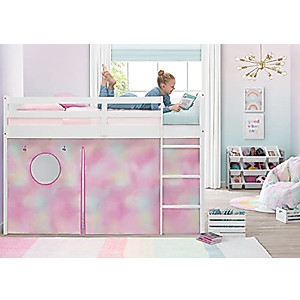 Delta Children Loft Bed Tent - Curtain Set for Twin Loft Bed (Bed Sold Separately), Tie Dye
