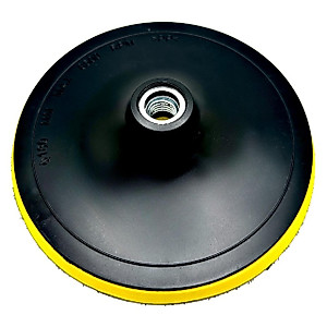 Pro-Graad 7" Hook and Loop Backing Plate for Sanding, Polishing Buffering Pads, Backer Pad with 5/8”-11 (5/8 inch TPI), 7 inch Backup Pad for Angle Grinder Drill Polisher Buffer