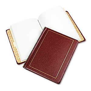 Wilson Jones Minute Book, Binder Only, Letter Size, 250 Page Capacity, Imitation Leather, Red (W396-11)