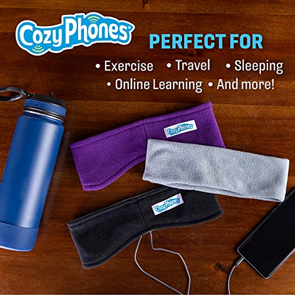 CozyPhones Wireless Sleep Headphones - Comfy for Side Sleepers