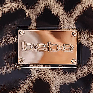 BEBE Women's Adriana Spinner Luggage, Leopard, 3pc Set (21" 25" 29")