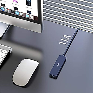 USB 3.0 HUB,TSUPY USB HUB 4 Port USB 3.0 Expander USB Data Hub with 3.3ft Extended Cable, Ultra Slim Portable Multiport USB 3.0 Splitter for MacBook,Laptop,PS4,Surface Pro,Printer,Mobile HDD